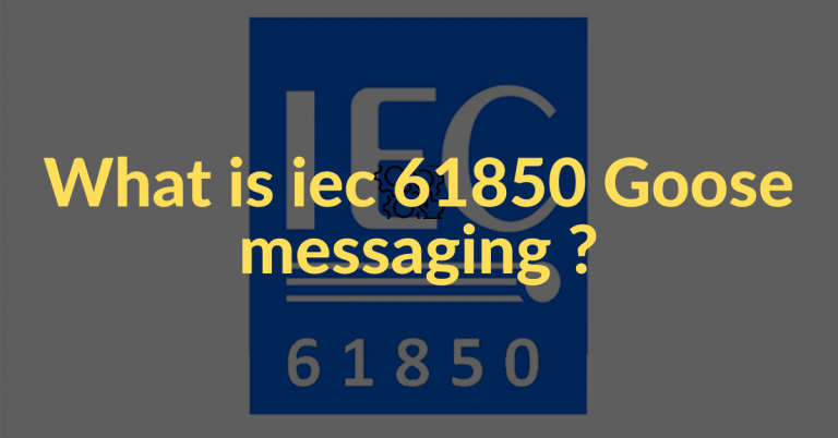 What is iec 61850 Goose messaging ? - The Automization